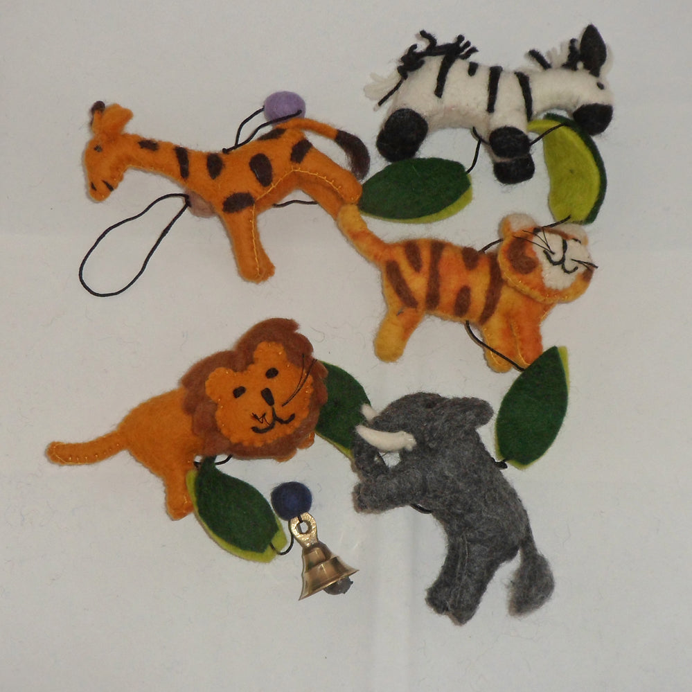 Zoo Animal String - Felt – Malt House Emporium Ltd