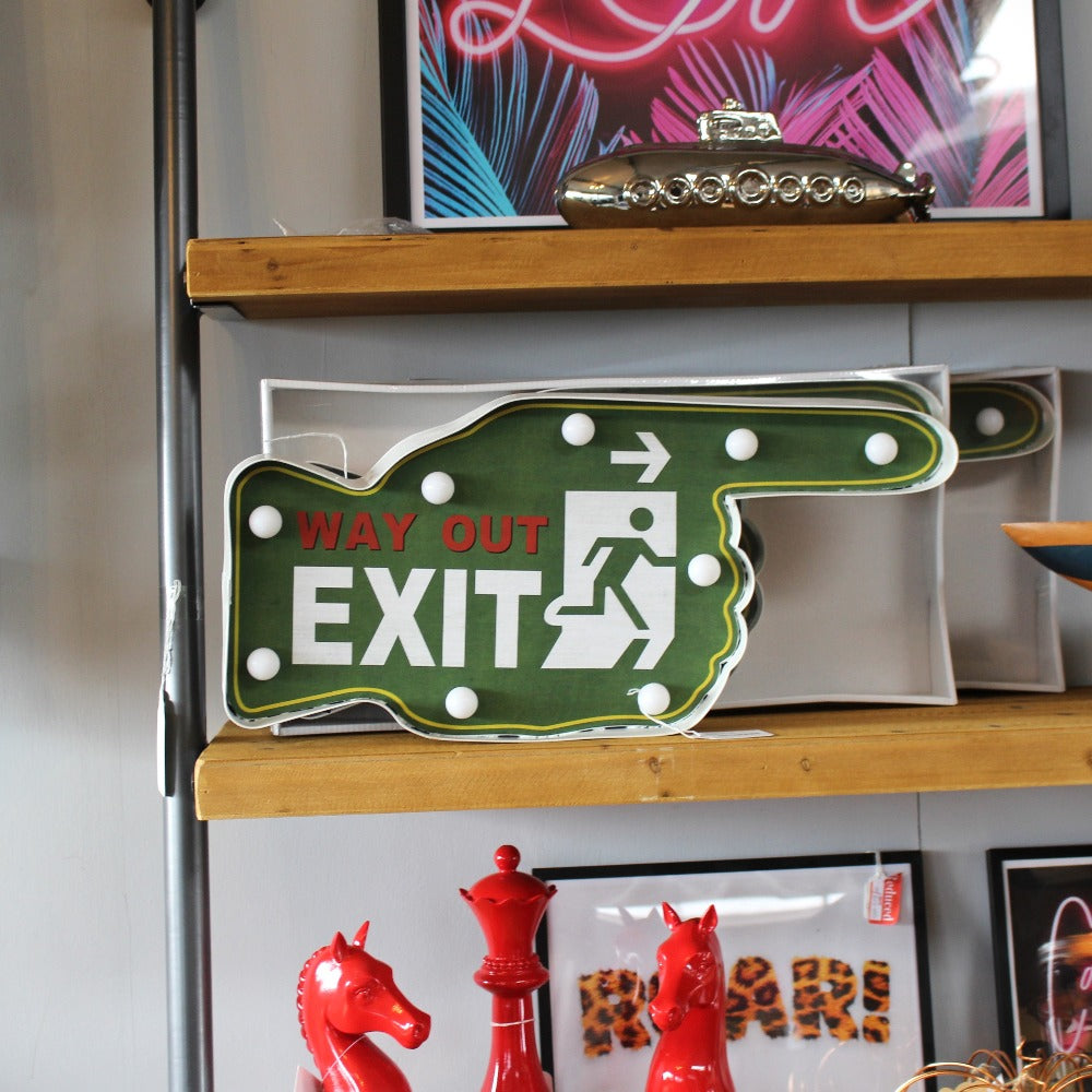 Exit Light Up Sign – Malt House Emporium Ltd